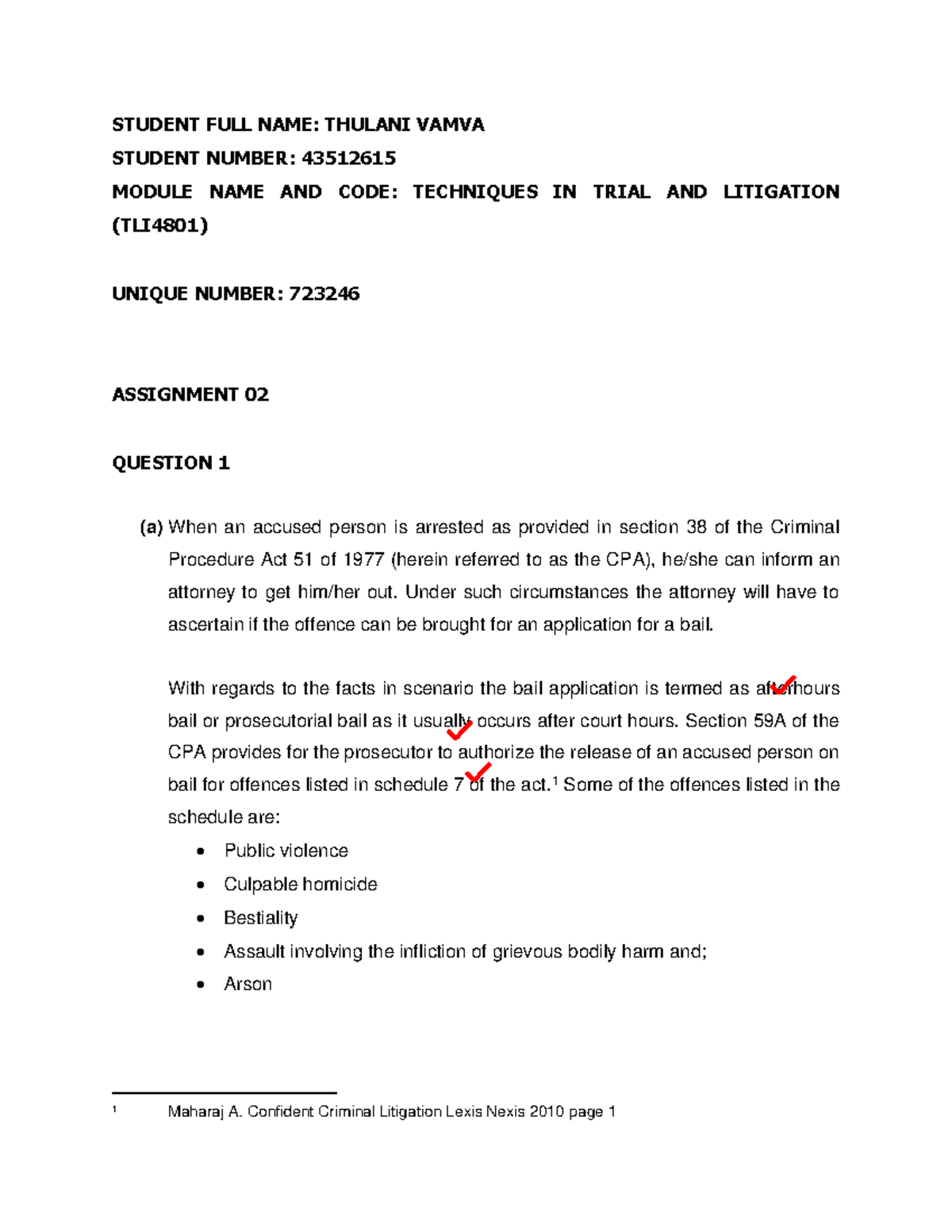 View Marked Assignment 4 (46) - Warning: Popup annotation has a missing or invalid parent - Studocu