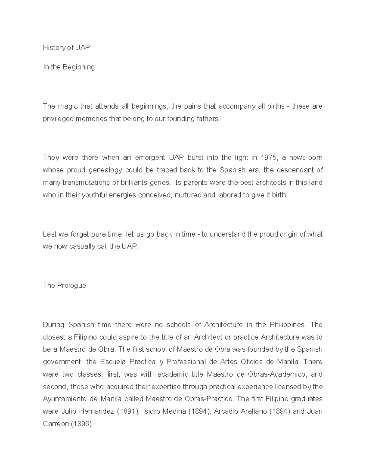 History of UAP - wew - History of UAP In the Beginning The magic that ...