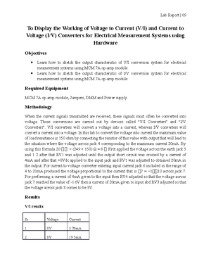 Homework 1 - hw for electrical measurements - HOMEWORK 1 – GROUP ...