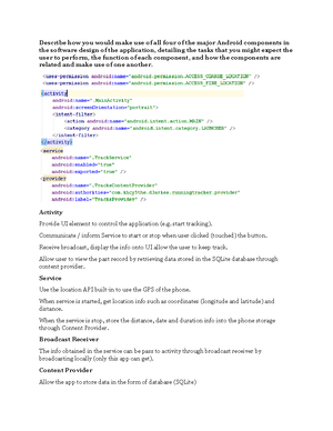 Fundamental of G53MDP - Mobile Device Programming Fundamentals of mobile hardware Android o ...