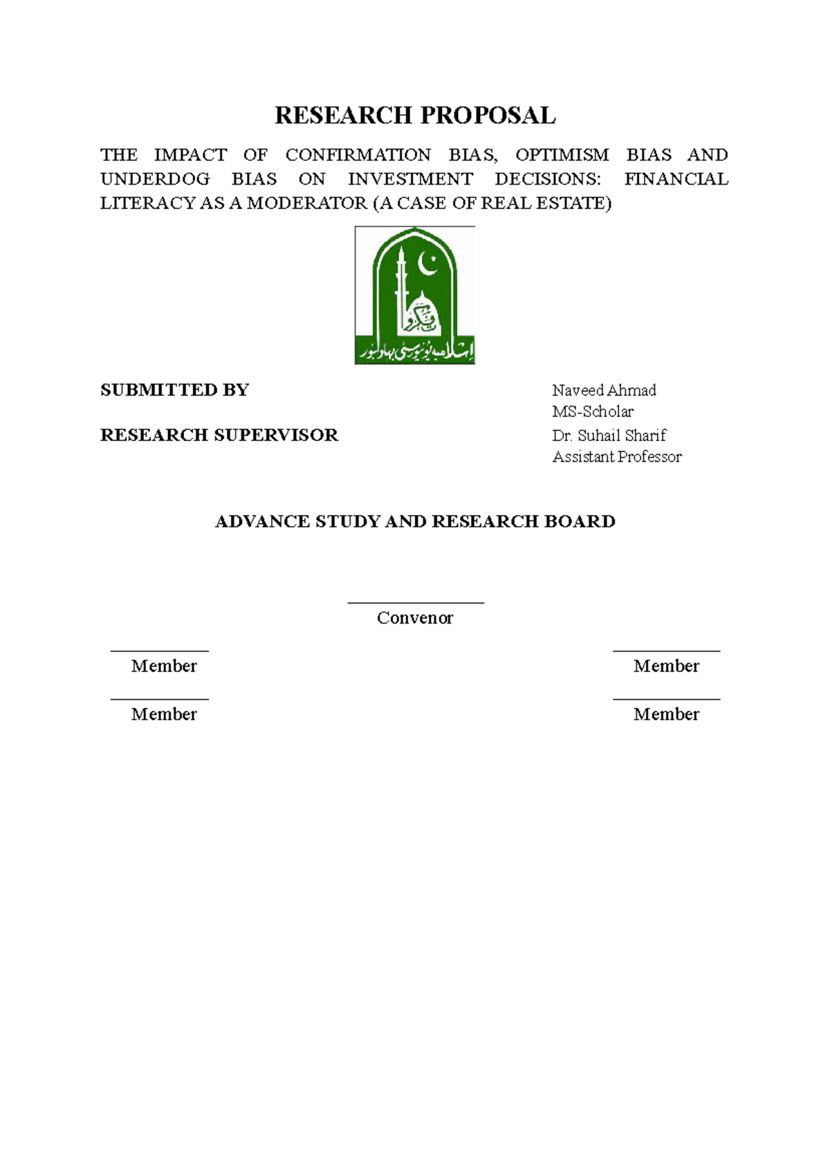 Research Proposal - Helpful For Exam Preparation and Thesis Writing ...