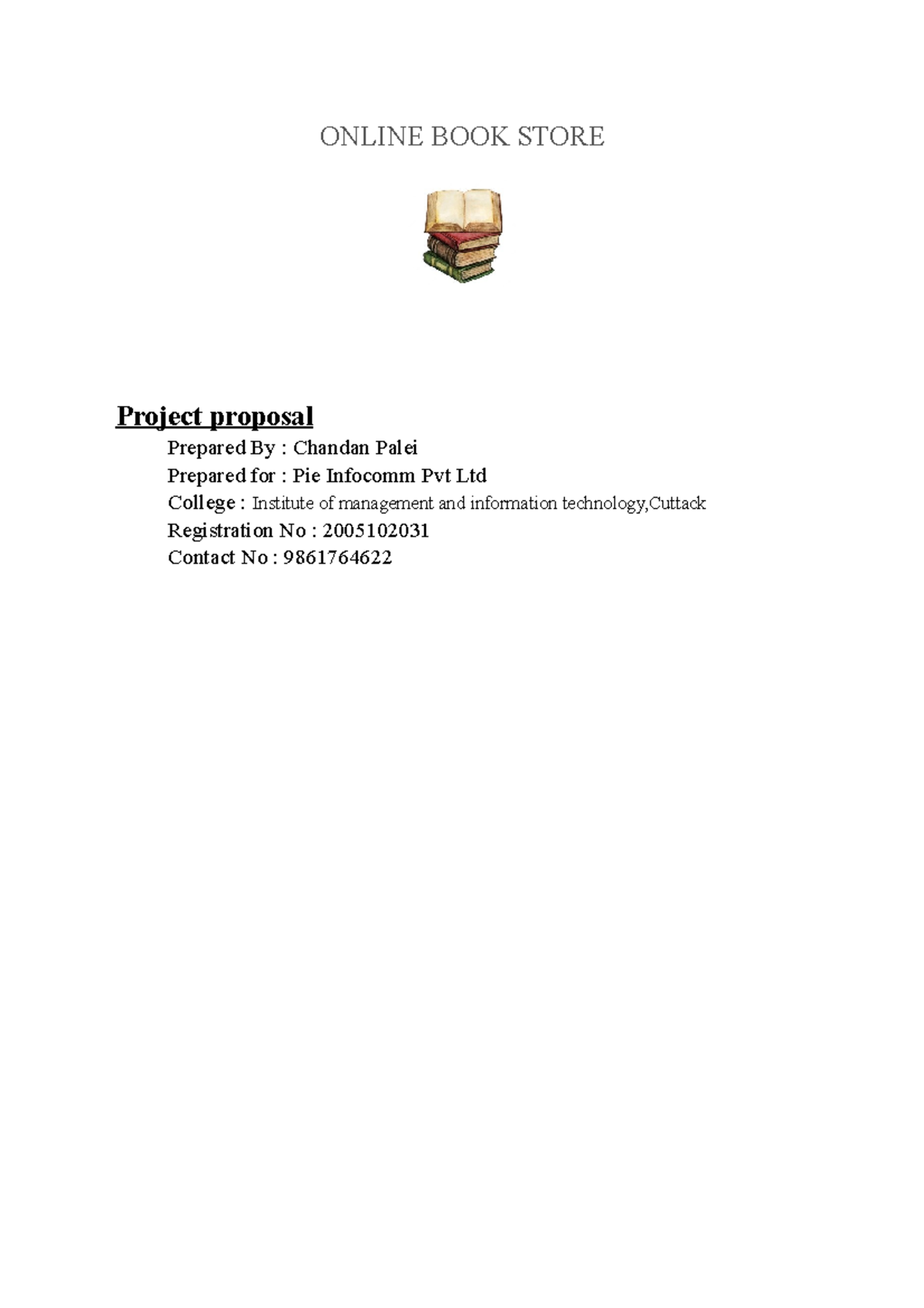 Abstract - Abstact of online Book Store using java - ONLINE BOOK STORE Project proposal Prepared ...