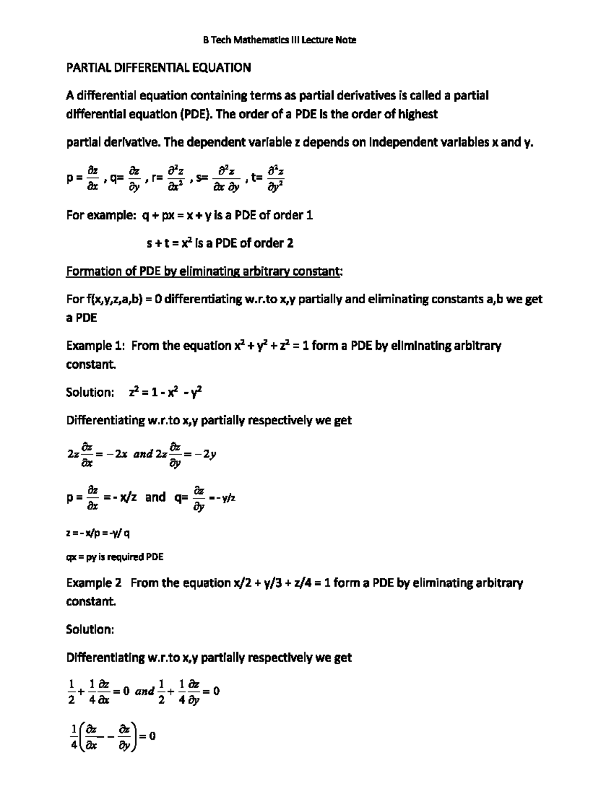 Maths 3rd sem - Computer Science and engineering - Studocu