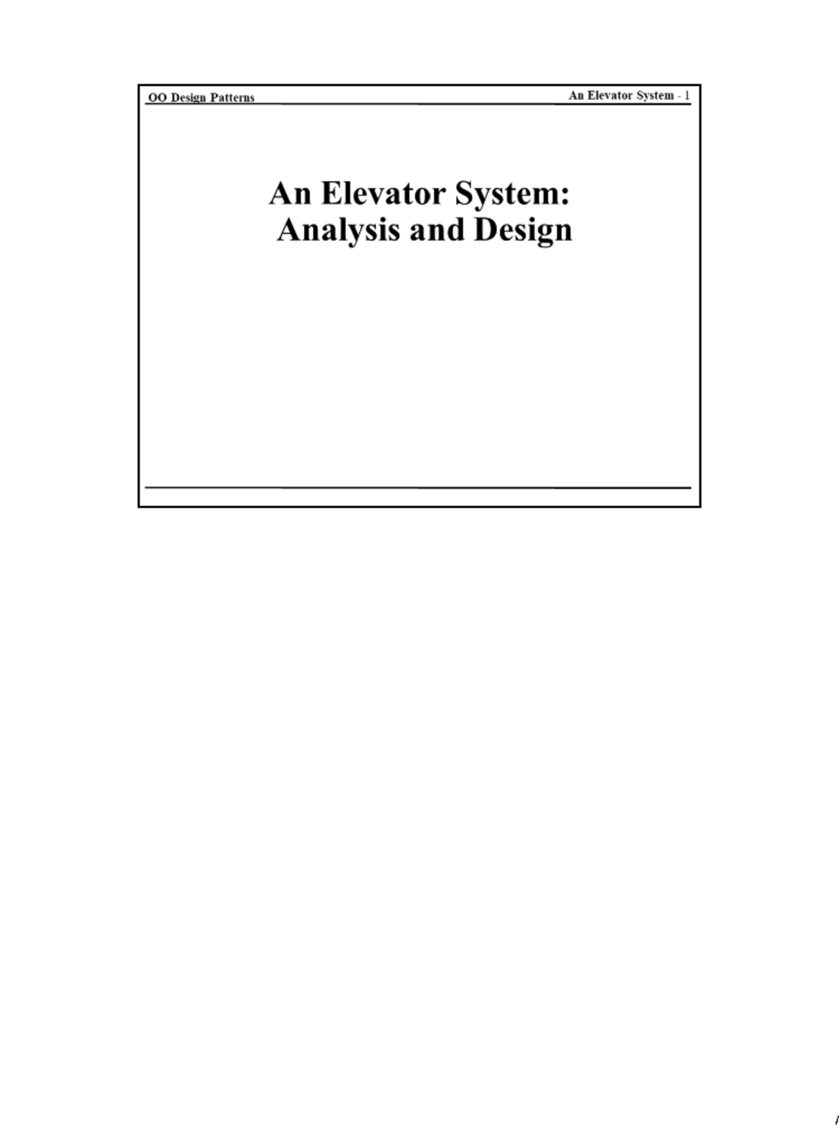 Elevator Analysis And Design - We have chosen to package the ...