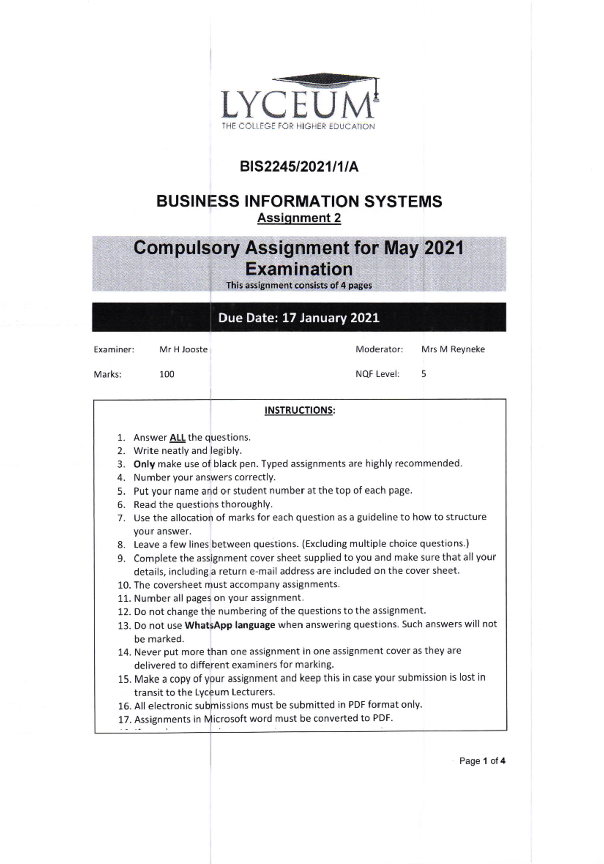Bis 001 - data representation - BUM2246 - Studocu