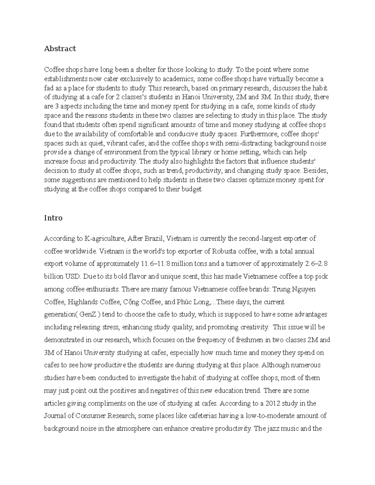 Abc - ádsaaj áiisj - Abstract Coffee shops have long been a shelter for ...