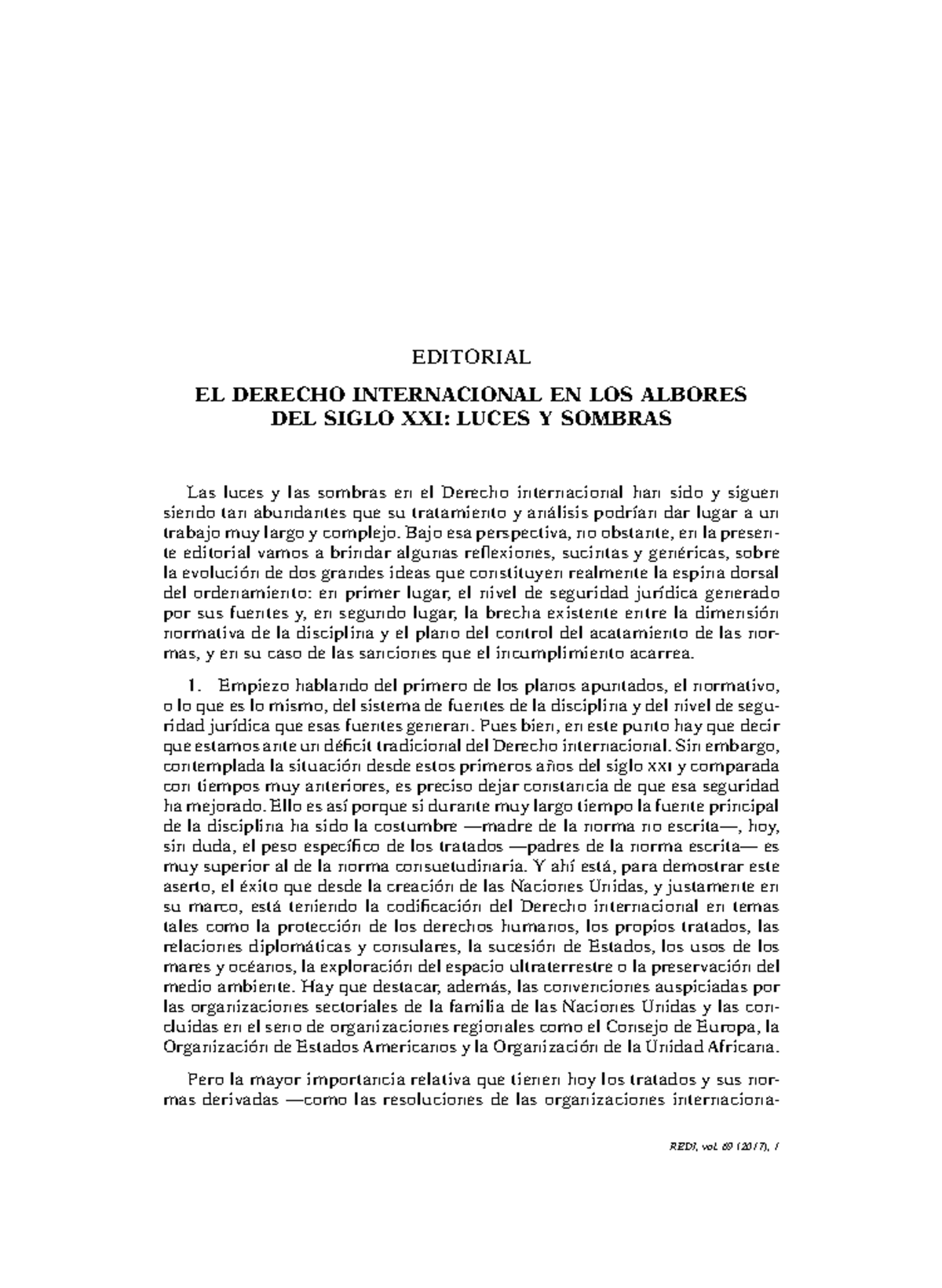 2 El DI en los albores del siglo XXI - el derecho internacional en los ...