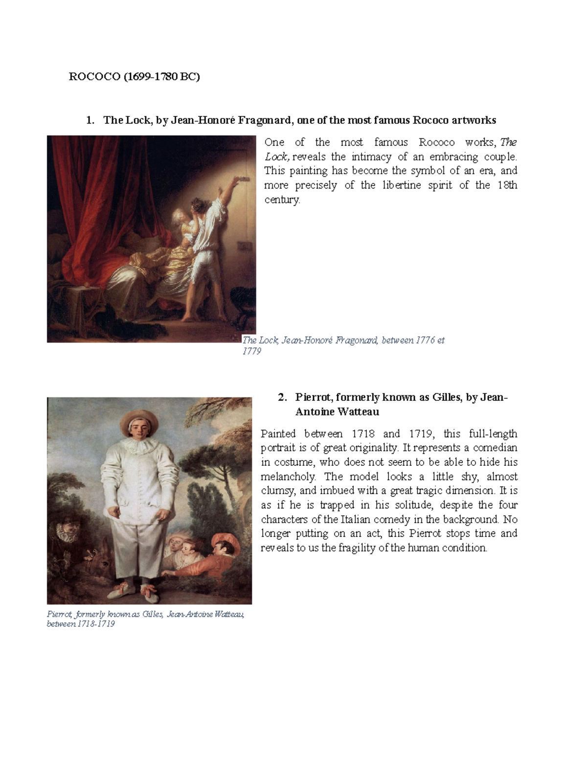 Rococo - This painting has become the symbol of an era, and more ...