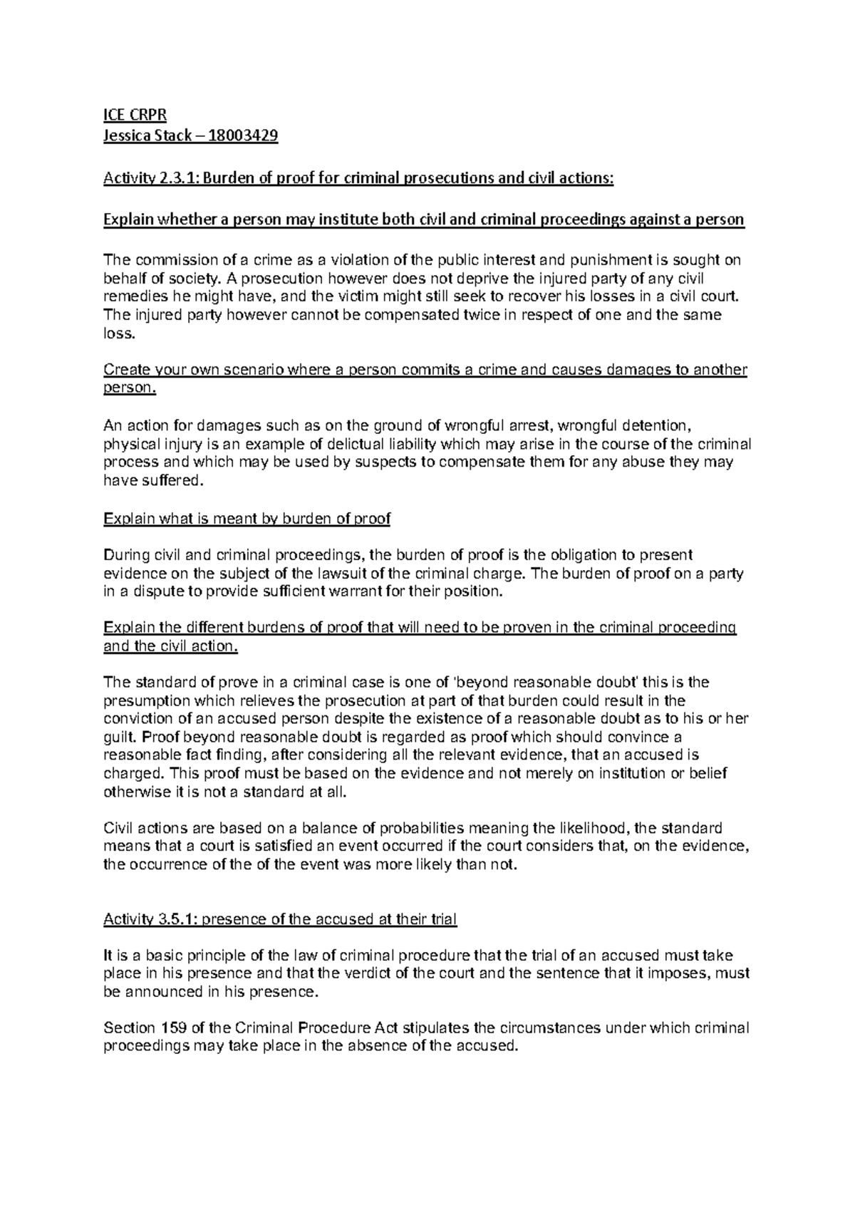 CRPR ICE Tasks (1) - Tutorial questions to prepare you to answer ...