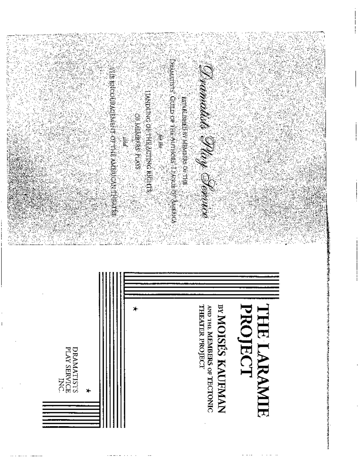 The Laramie Project - DRAM 120 - Studocu