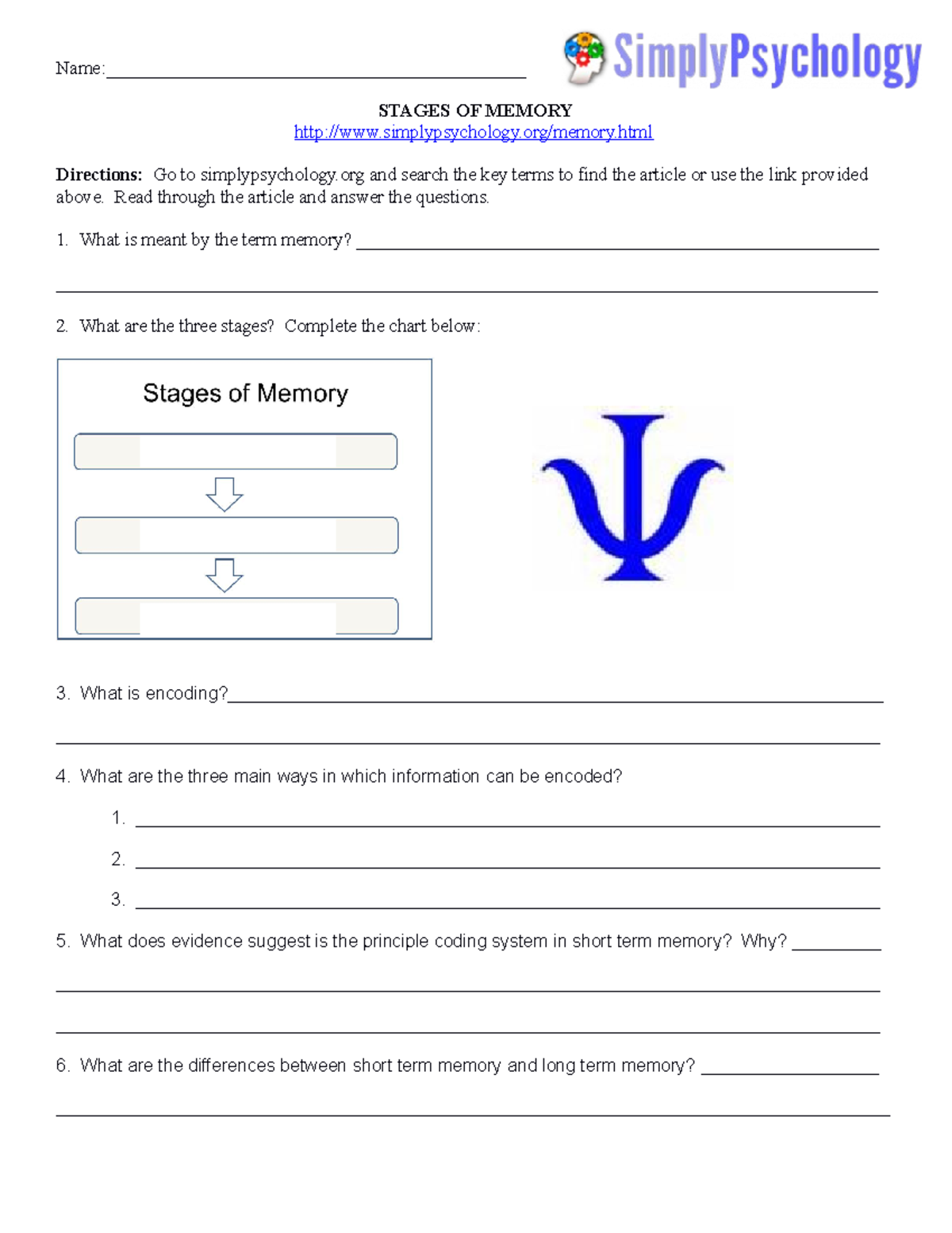 Memory Assignment #2 - Name ...