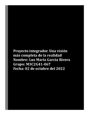 Proyecto integrador semana 4 modulo propedeutico - Semana 4 Mi Prepa en ...