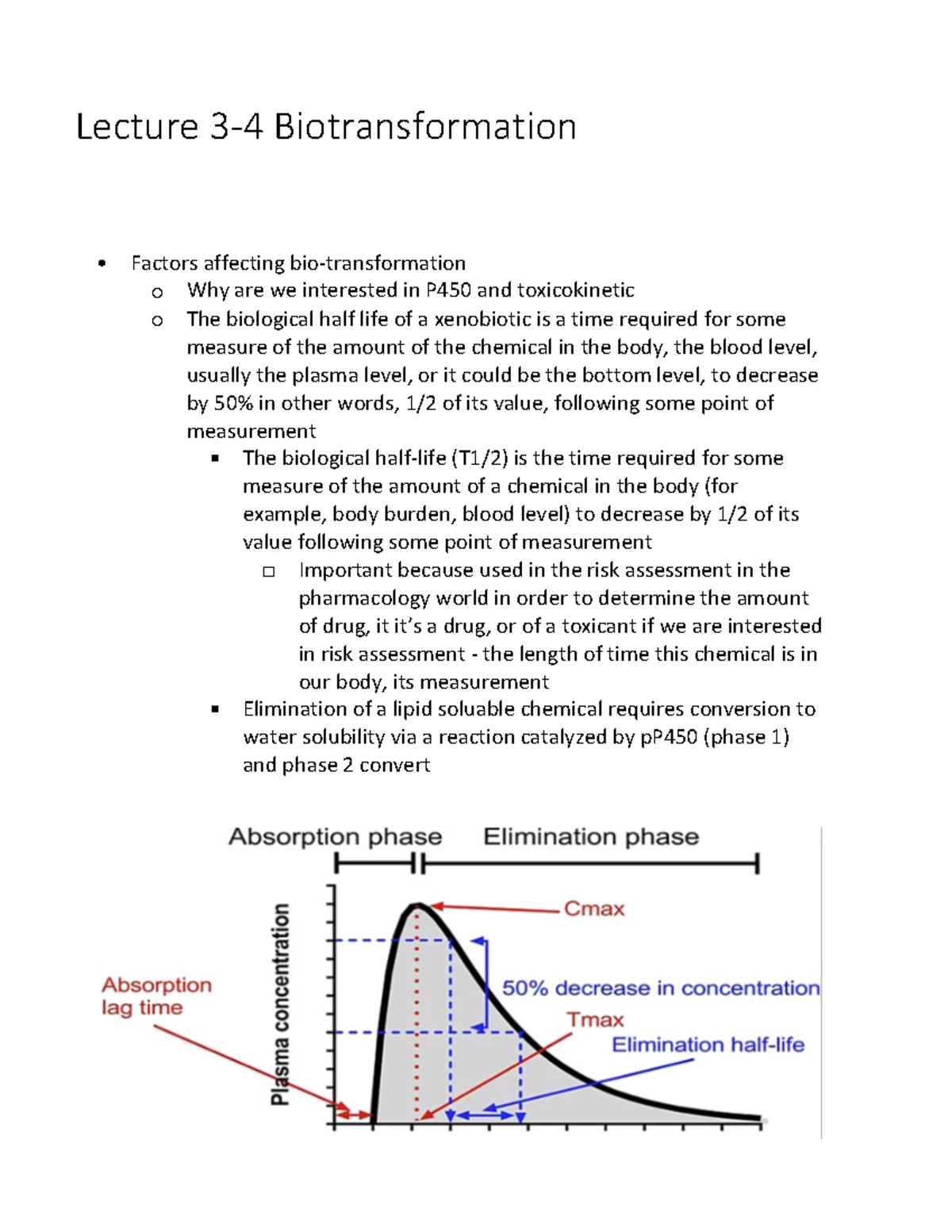 Lecture 3-4 Biotransformation - Factors affecting bio-transformation ...