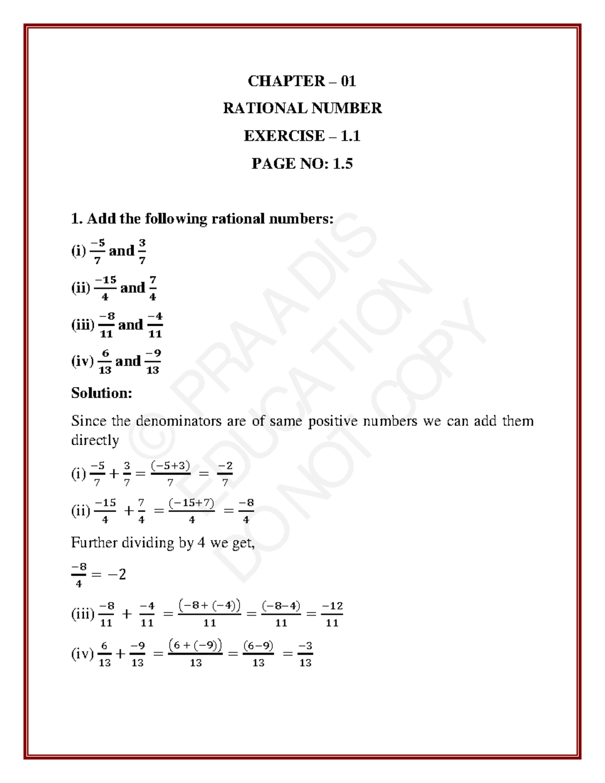 Chapter 1 - This pdf contains the first exercise of rd sharma - CHAPTER ...