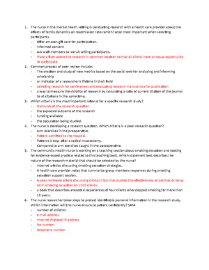 EBP Quiz 1 Study Guide - Quiz 1 Study Guide 1. What is evidence-based ...