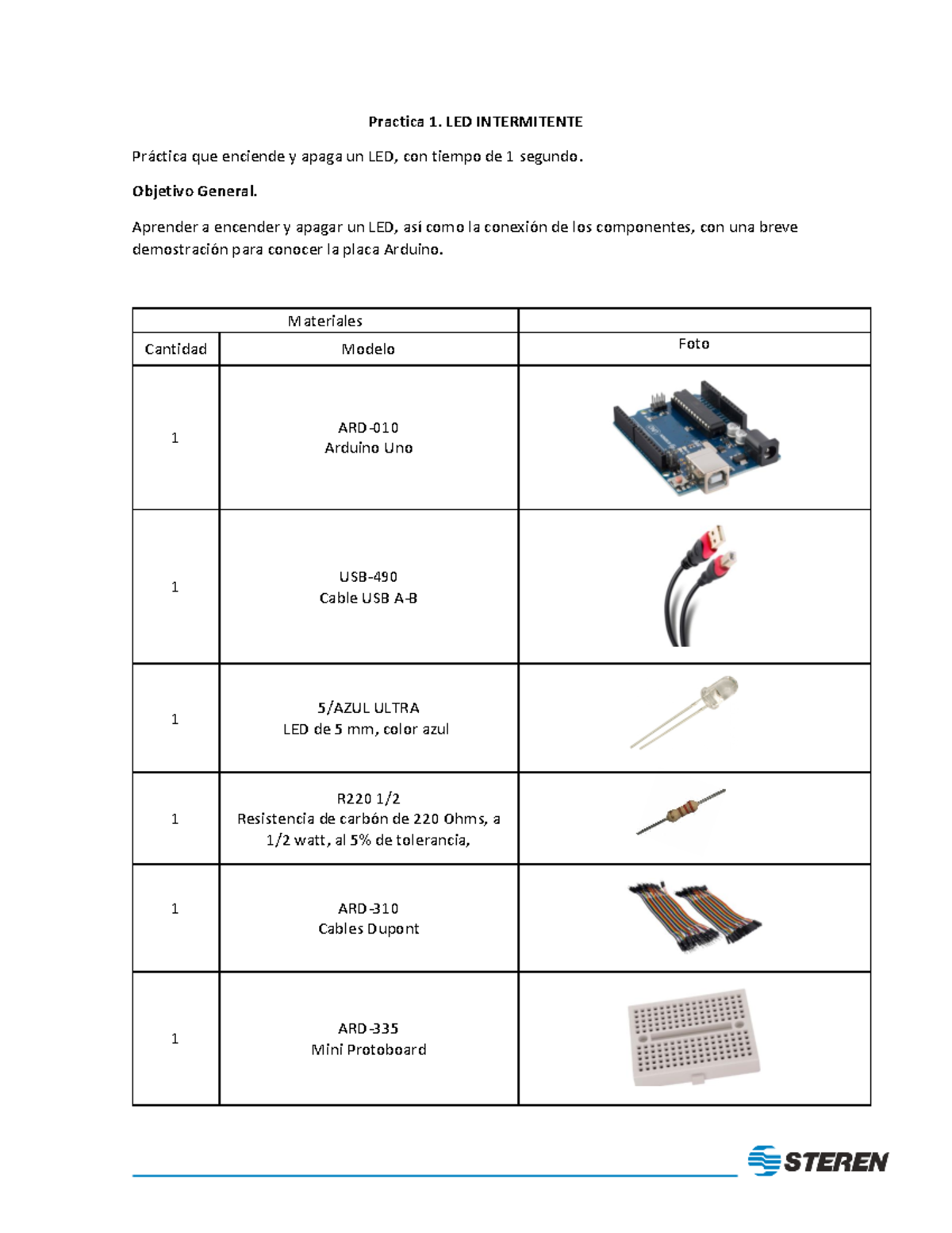 Practica 1LEDintermitente - Practica 1. LED INTERMITENTE Práctica que ...