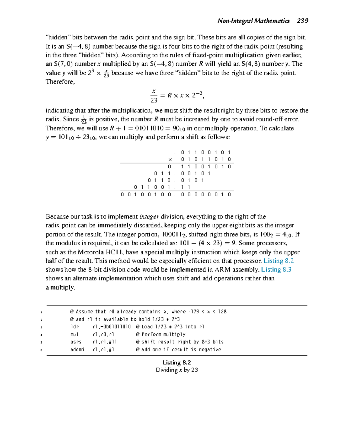 Modern Assembly Language Programming 57 Non Integral Mathematics 239 “hidden 7113