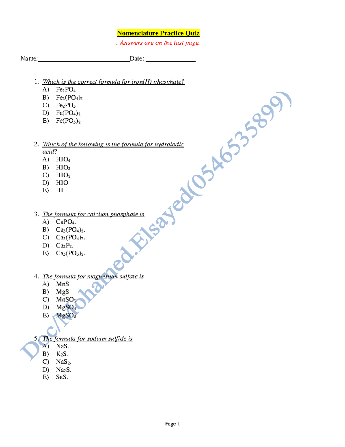 4 5830114097944856407 Nomenclature Practice Quiz Answers Are On The 4-5830114097944856407-nomenclature-practice-quiz-answers-are-on-the