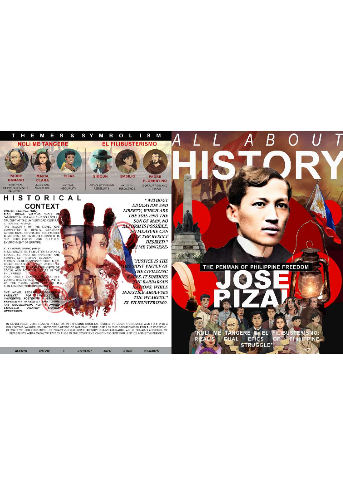 Artboard 1 - brochure about jose rizal and his two iconic novels - BS ...