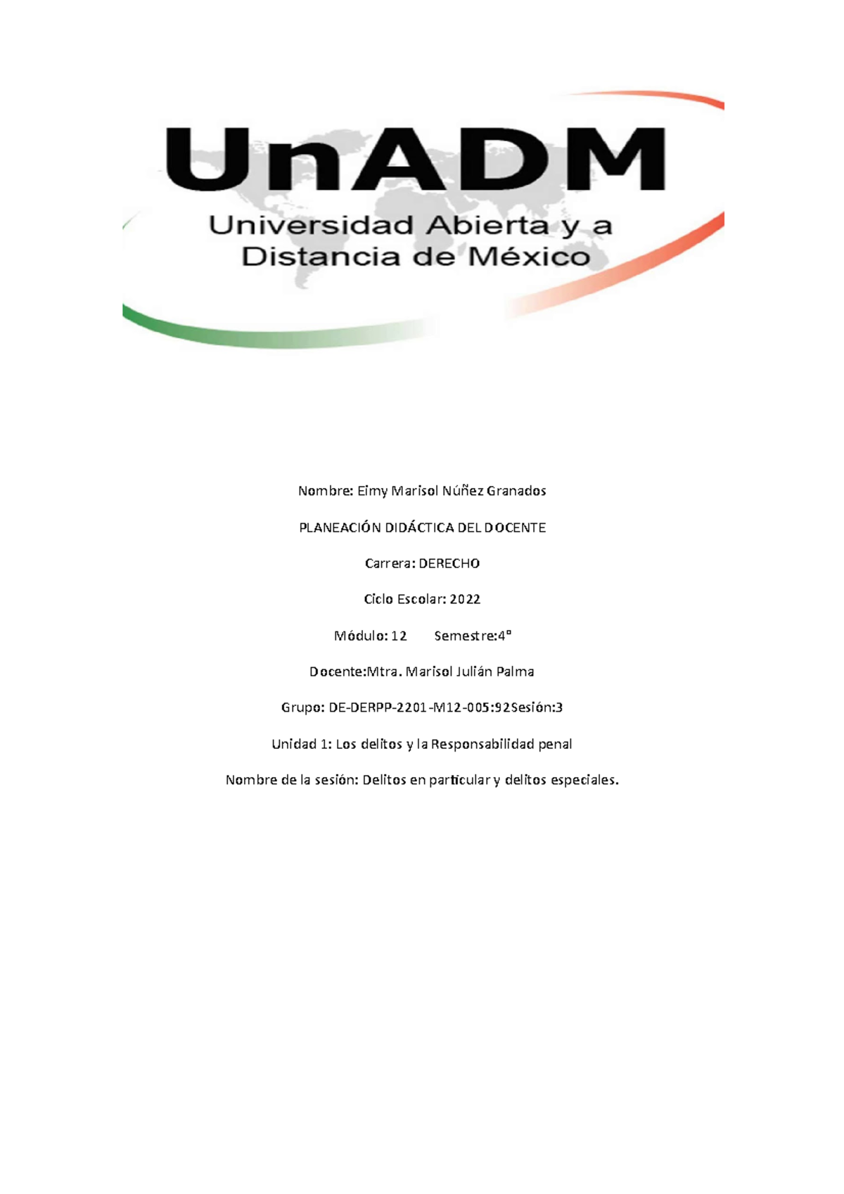 M12 U1 S3 EING - ACTIVIDAD INTEGRADORA - Nombre: Eimy Marisol Núñez ...