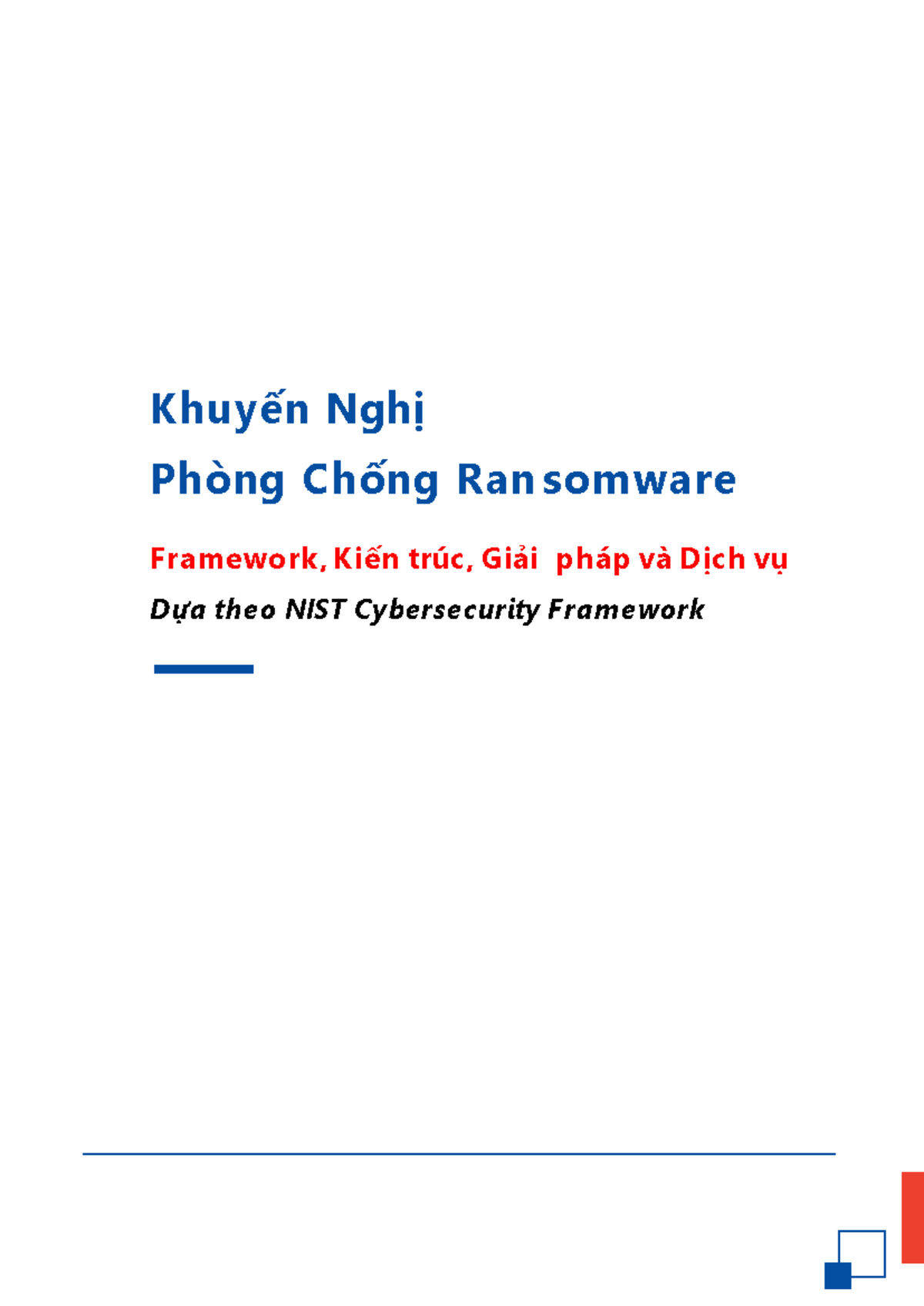 NIST Ransomware Risk Management Khuyến Nghị phòng chống ransomware ...