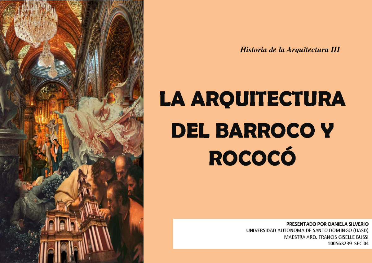 LA ARQUITECTURA DEL BARROCO Y EL ROCOCO - LA ARQUITECTURA DEL BARROCO Y ...
