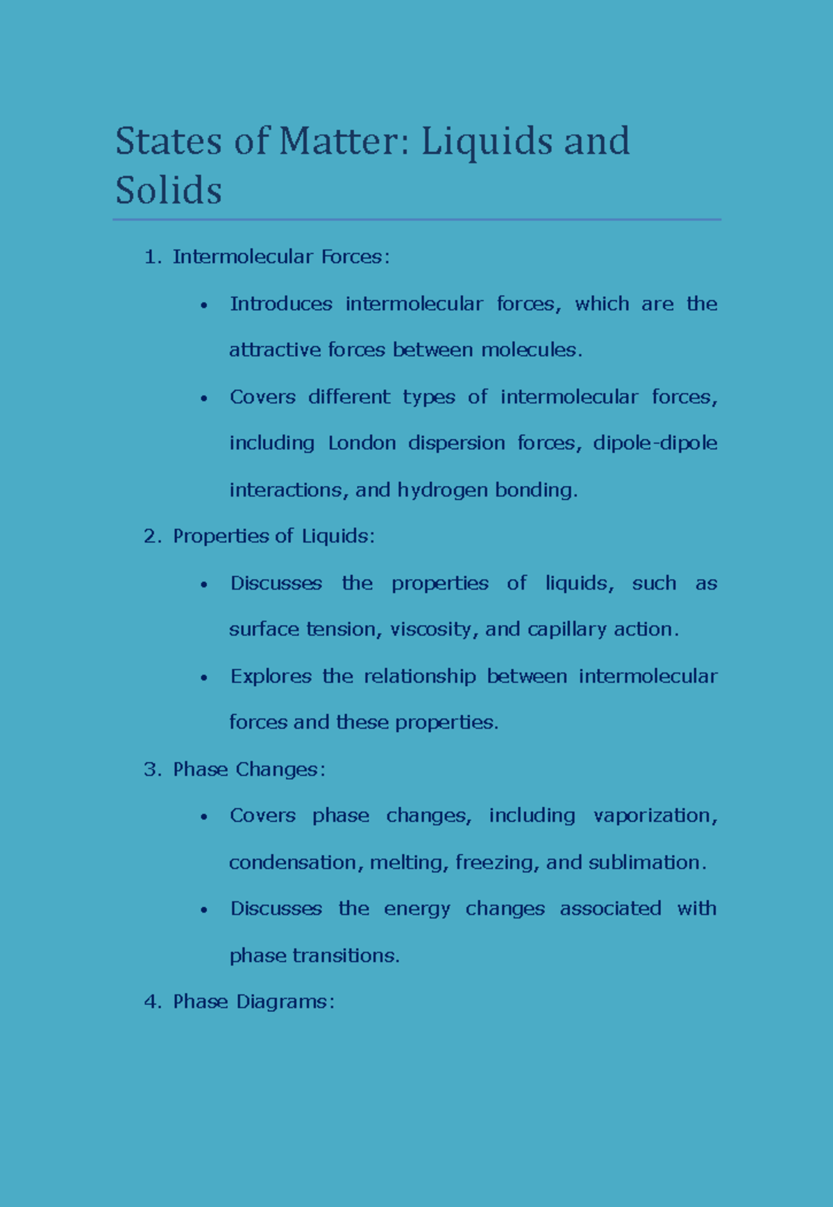 AP Chemistry-16 - AP Chemistry-16 - States of Matter: Liquids and ...