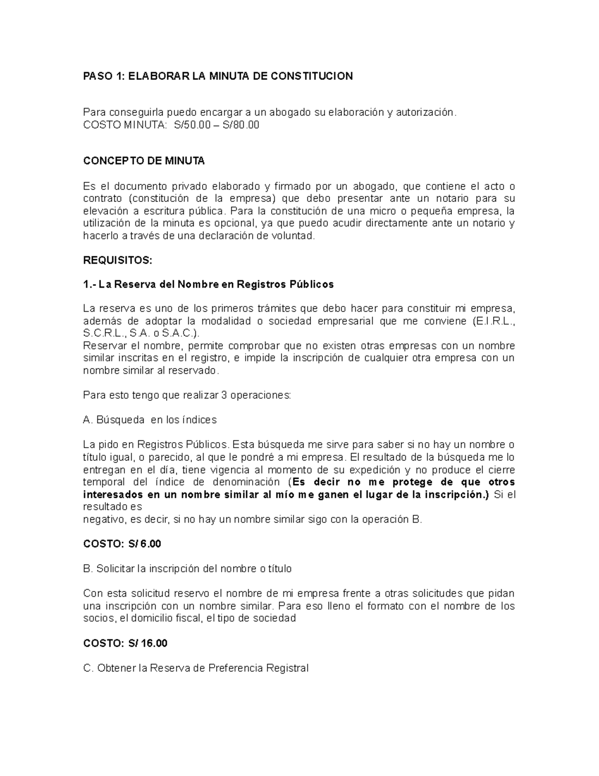Requisitos De Empresas Paso Elaborar La Minuta De Constitucion Hot Sex Picture