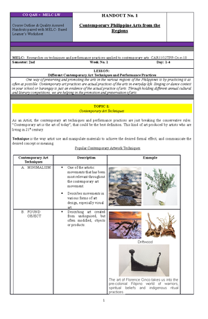 Module-6-Lesson 1 - modules - COURSE MODULE ENTREPENEUSHIP: ENTREP 210 ...