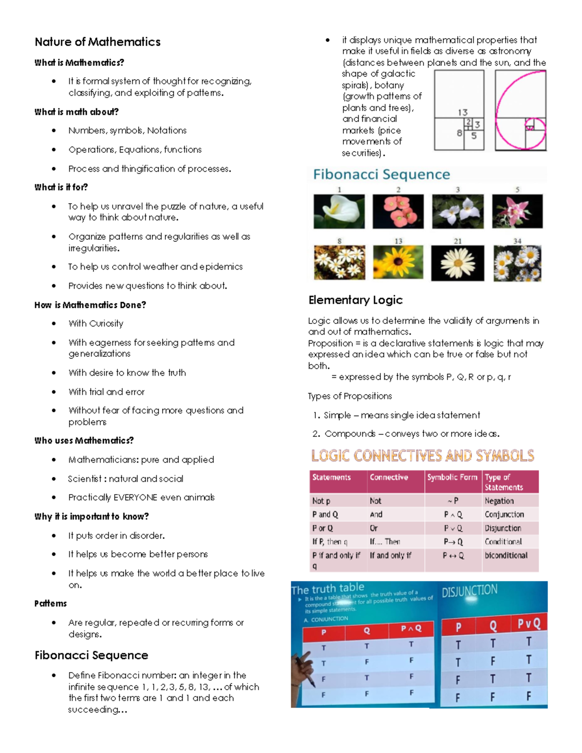 Math-Reviewer-prelims - Nature of Mathematics What is Mathematics? It ...