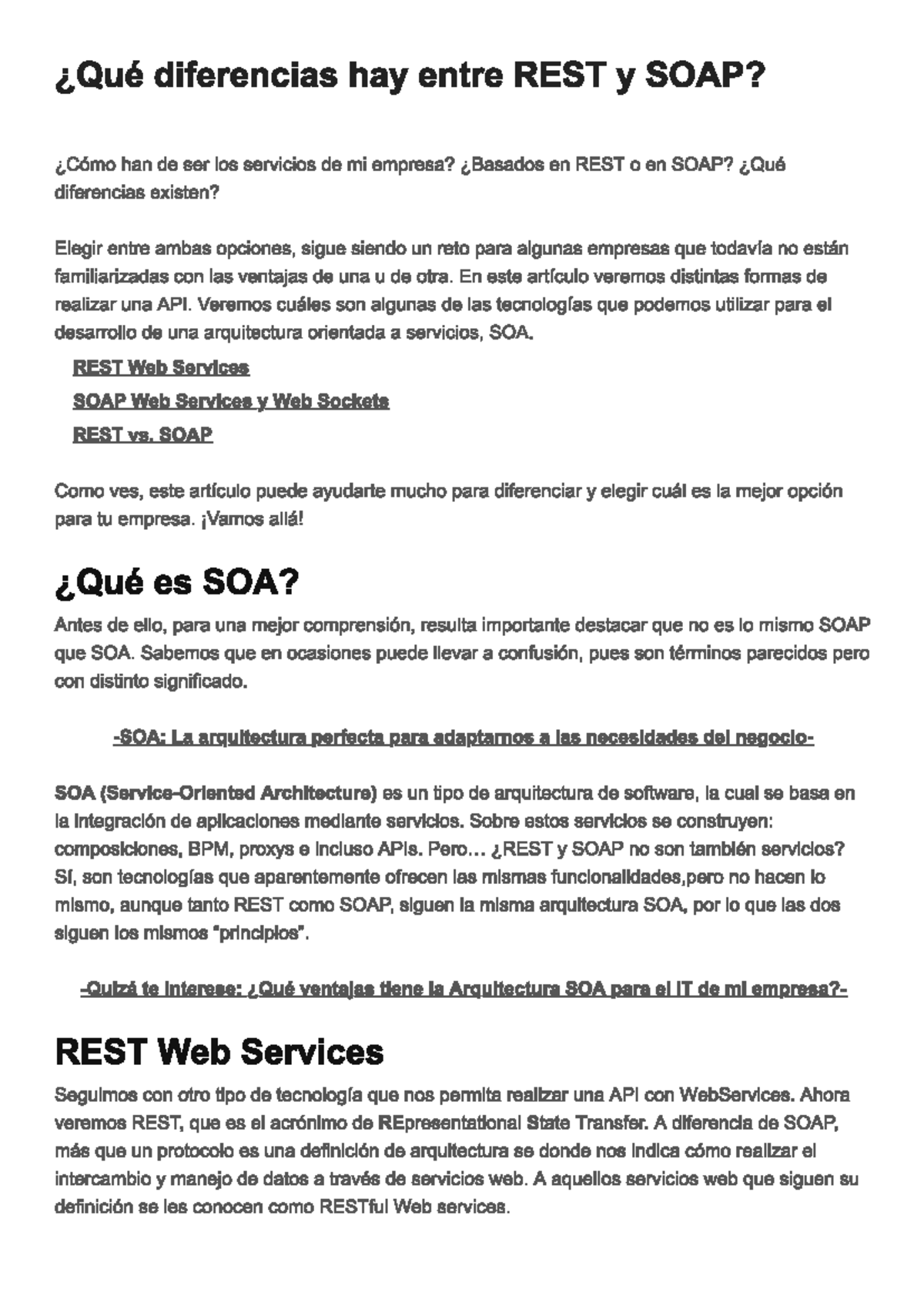 TP1 - Documento extra REST y SOAP - Qué diferencias hay entre REST y ...