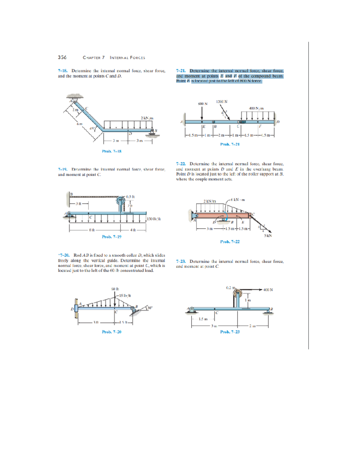 Statics Chapter 7 Question 18-23 - EGR 140 - GCC - Studocu