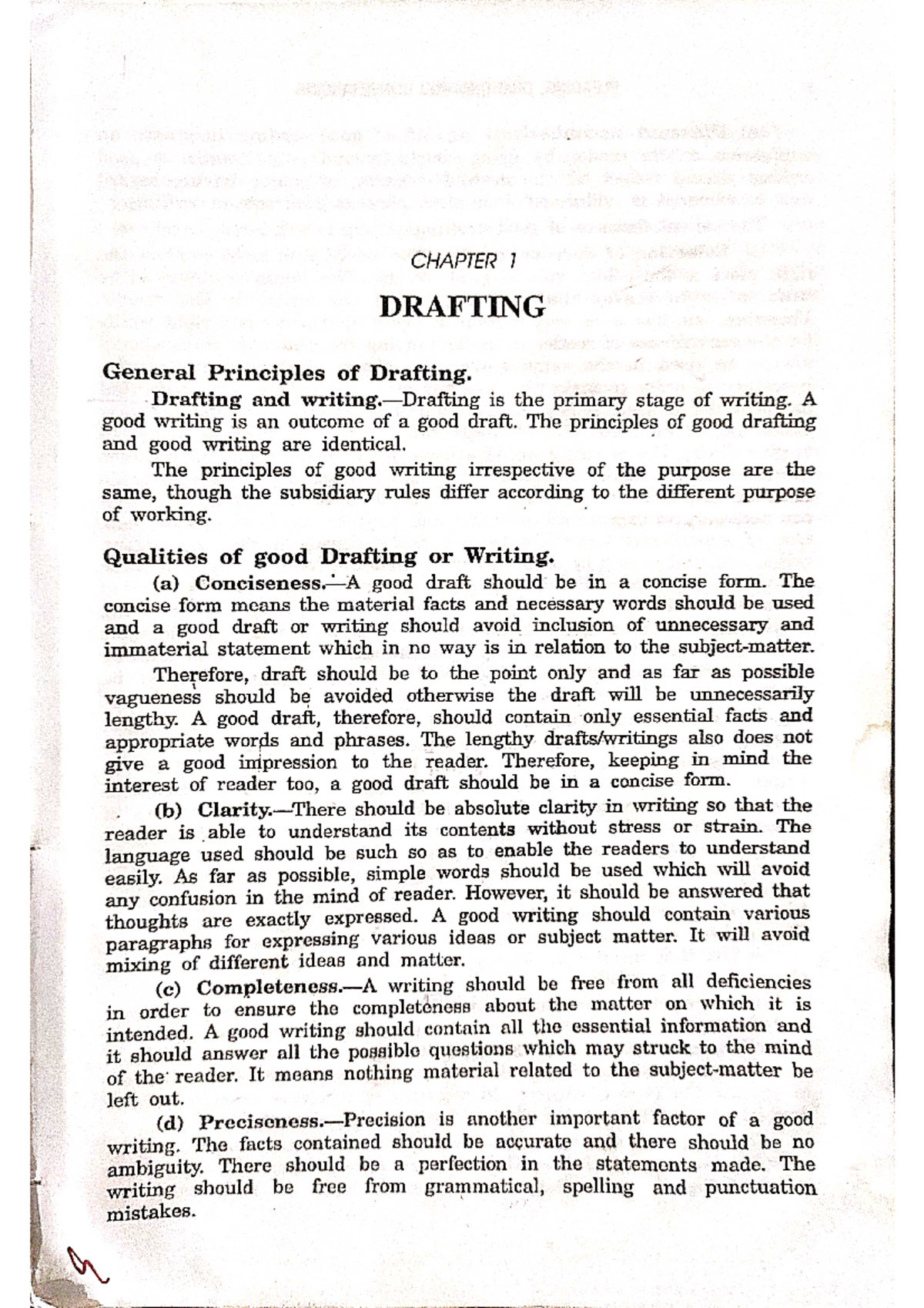 Unit 1 - Dpc - CHAPTER 7 DRAFTING General Principles of Drafting. Drafting and is the primary ...