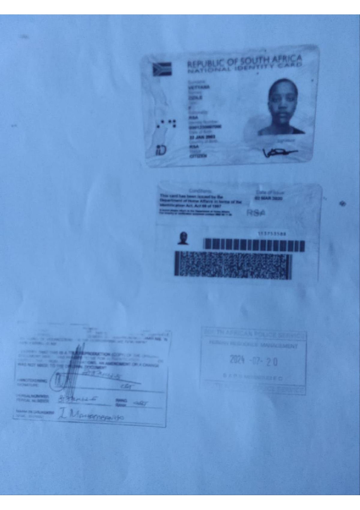 Zizile I'd copy - I want to practice - X REPUBLIC OF SOUTH AFRICA ...