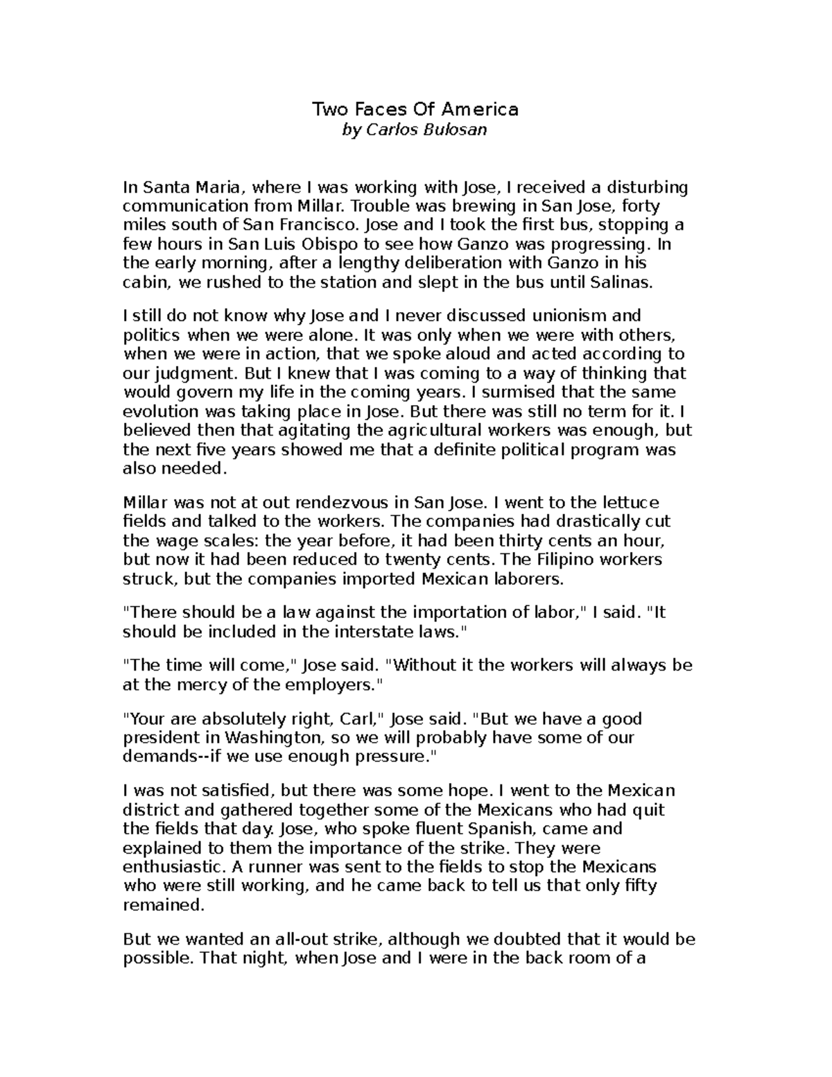 TWO Faces OF America - Summary Literature - Two Faces Of America by ...