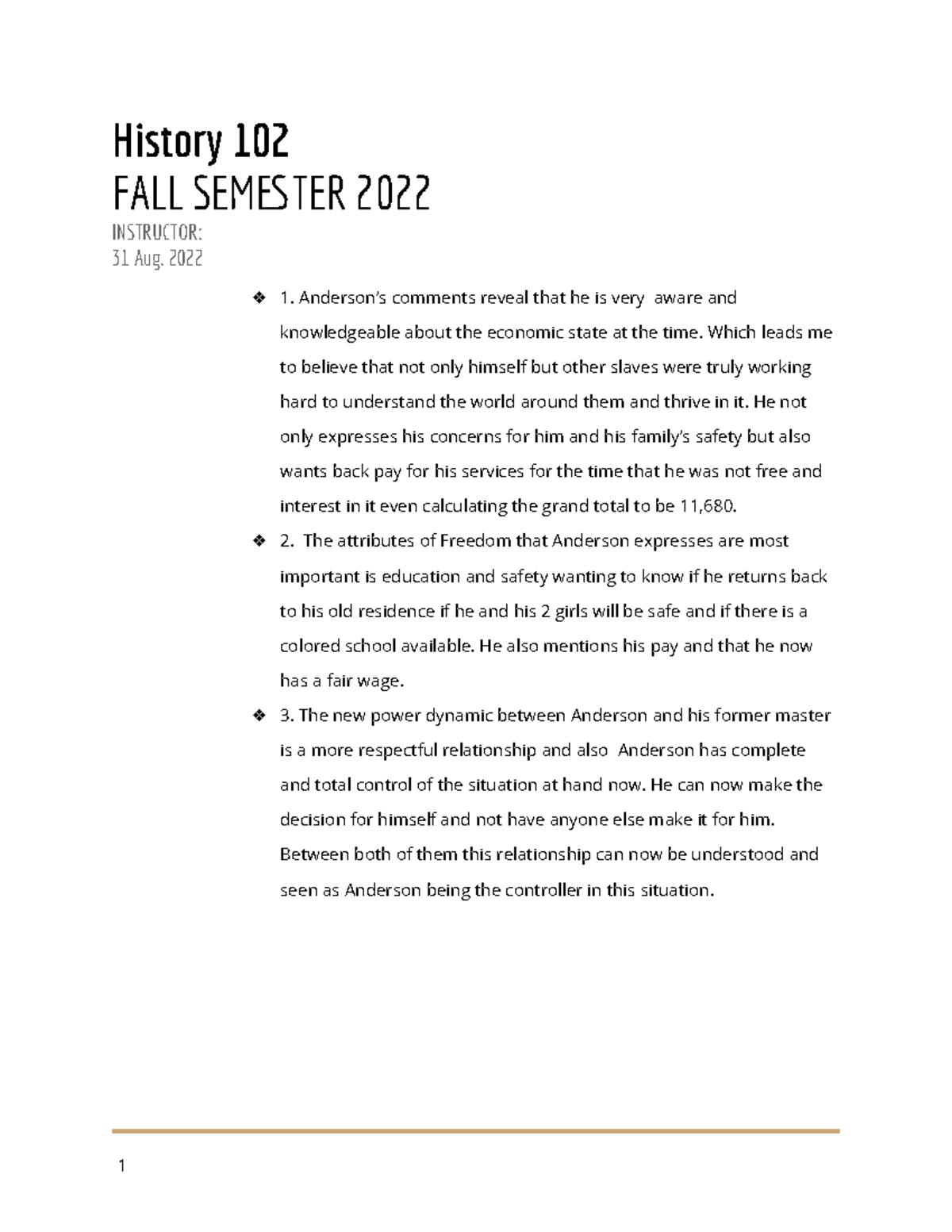 American Horizons Text Book Question Chapter 1 - History 102 FALL ...