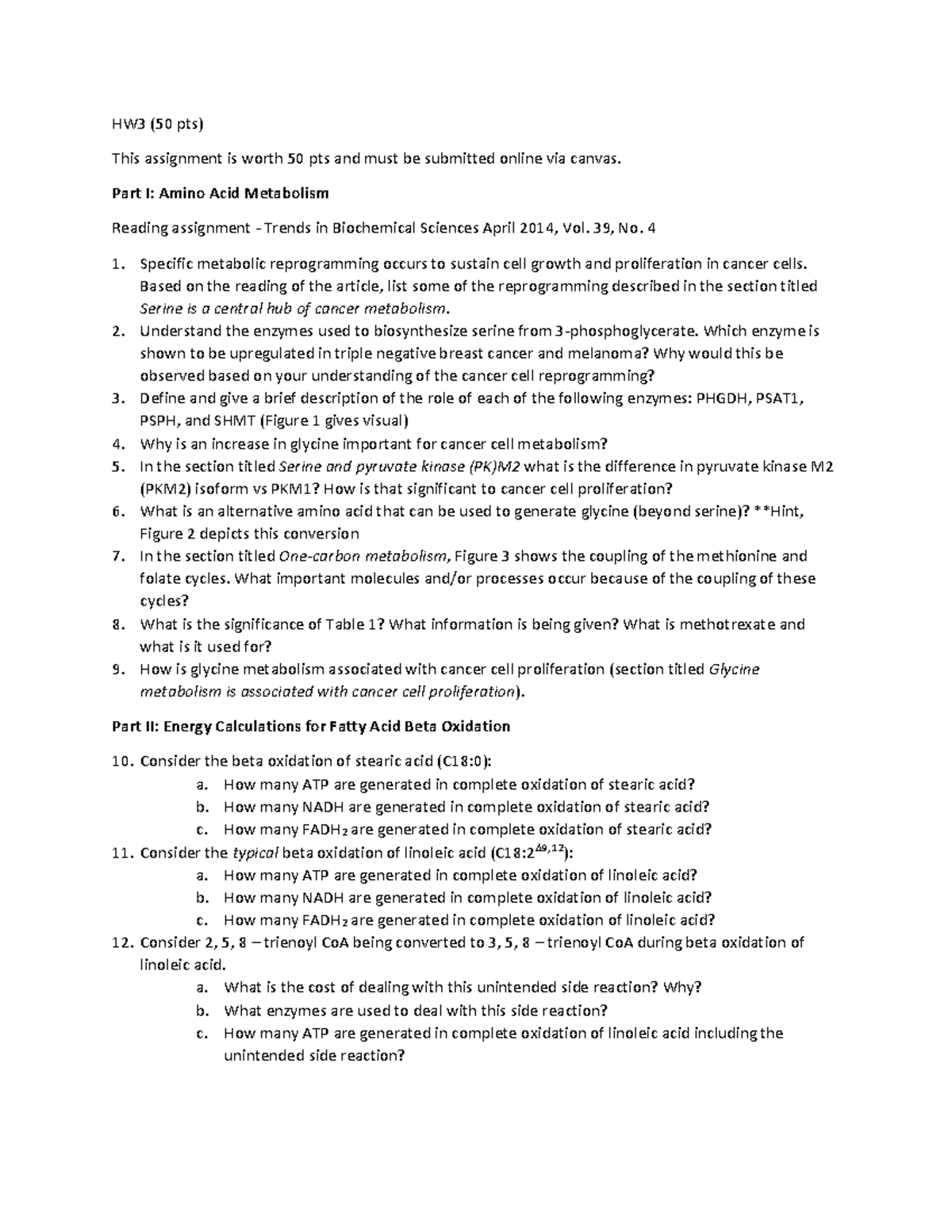 HW3 Prep - Outline of questions to answer to think through processes ...