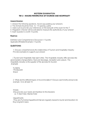 Heritage Tourism Midterm Topics - MIDTERM TOPICS Topic 1: International Agencies, Associations ...