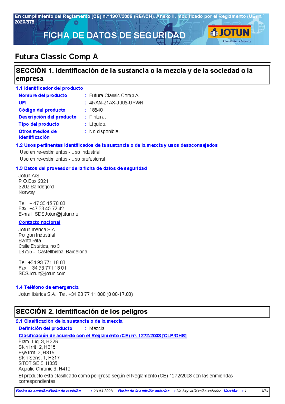 SDS¤18540¤Futura Classic Comp A¤Esp¤ES 240522 100304 - Nombre del ...