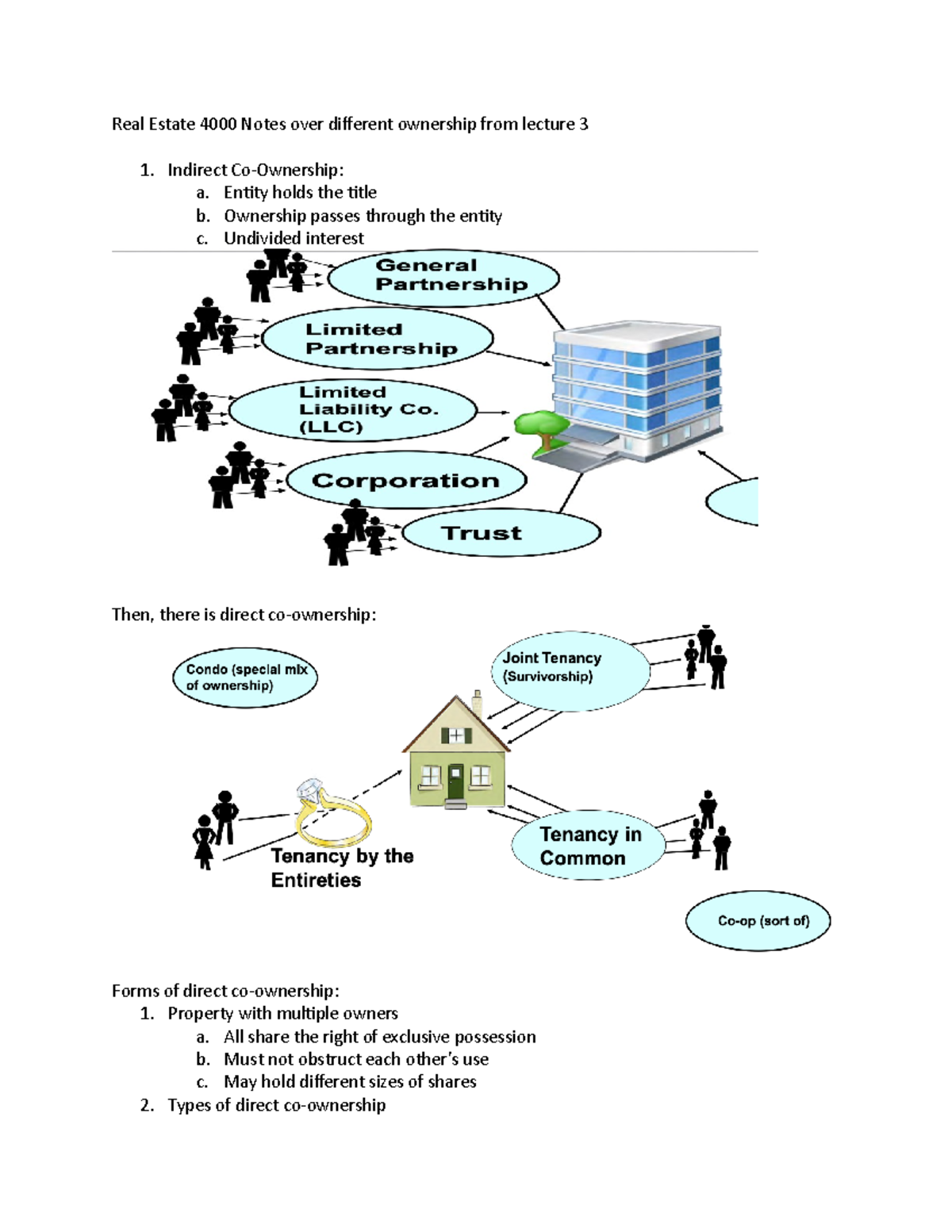 REAL4000 Notes over Lecture 3 Part 3 - Real Estate 4000 Notes over ...