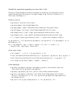 06 matplotlib - John Gillett - Matplotlib’spyplot module for data visualization - Studocu