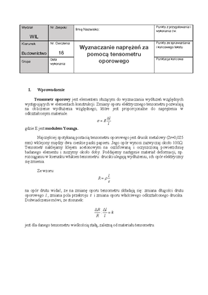 Sprawozdanie ćw. 7 Fizyka - ####### Wyznaczanie współczynnika lepkości ...