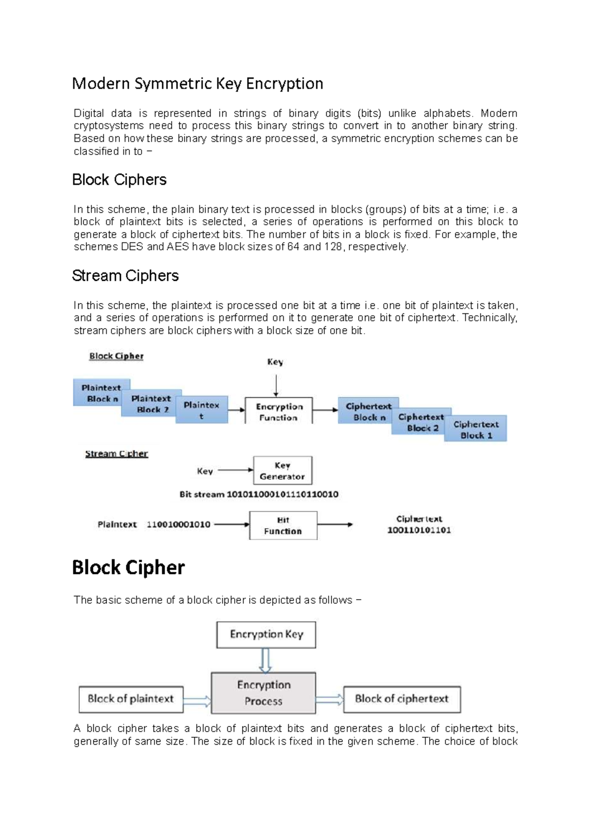 Modern Symmetric Key Encryption - Modern Symmetric Key Encryption ...