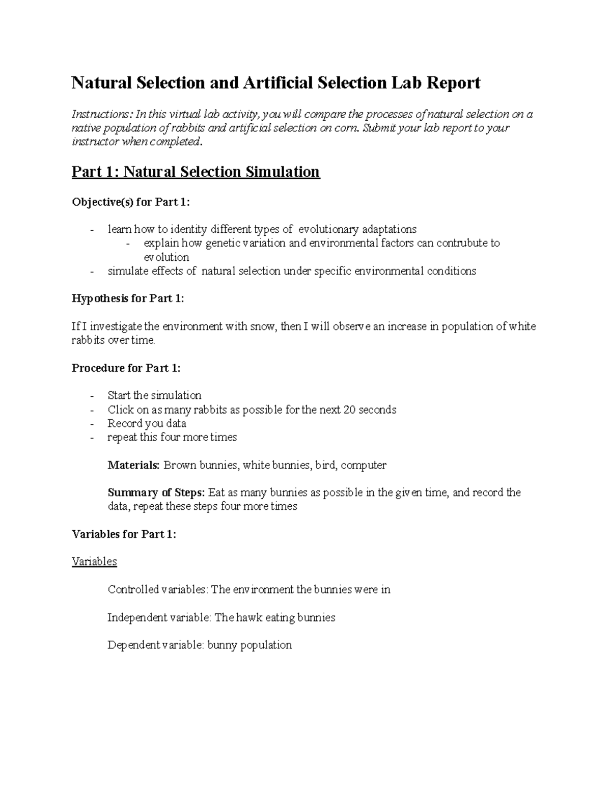 Natural Selection And Artificial Selection Lab Submit Your Lab Report natural-selection-and-artificial-selection-lab-submit-your-lab-report
