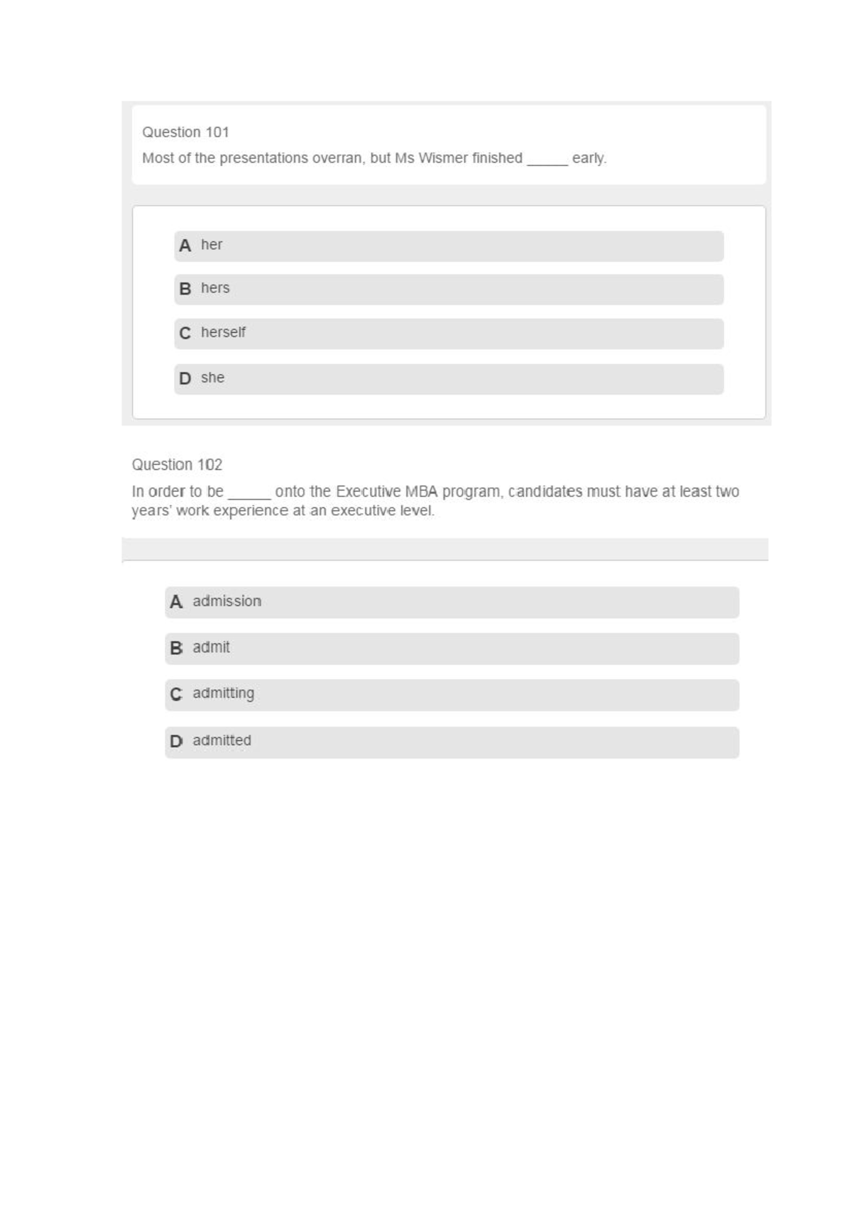 Answer and key Part 5 Test 5 AVDR Hcmute - Human Resource Management ...
