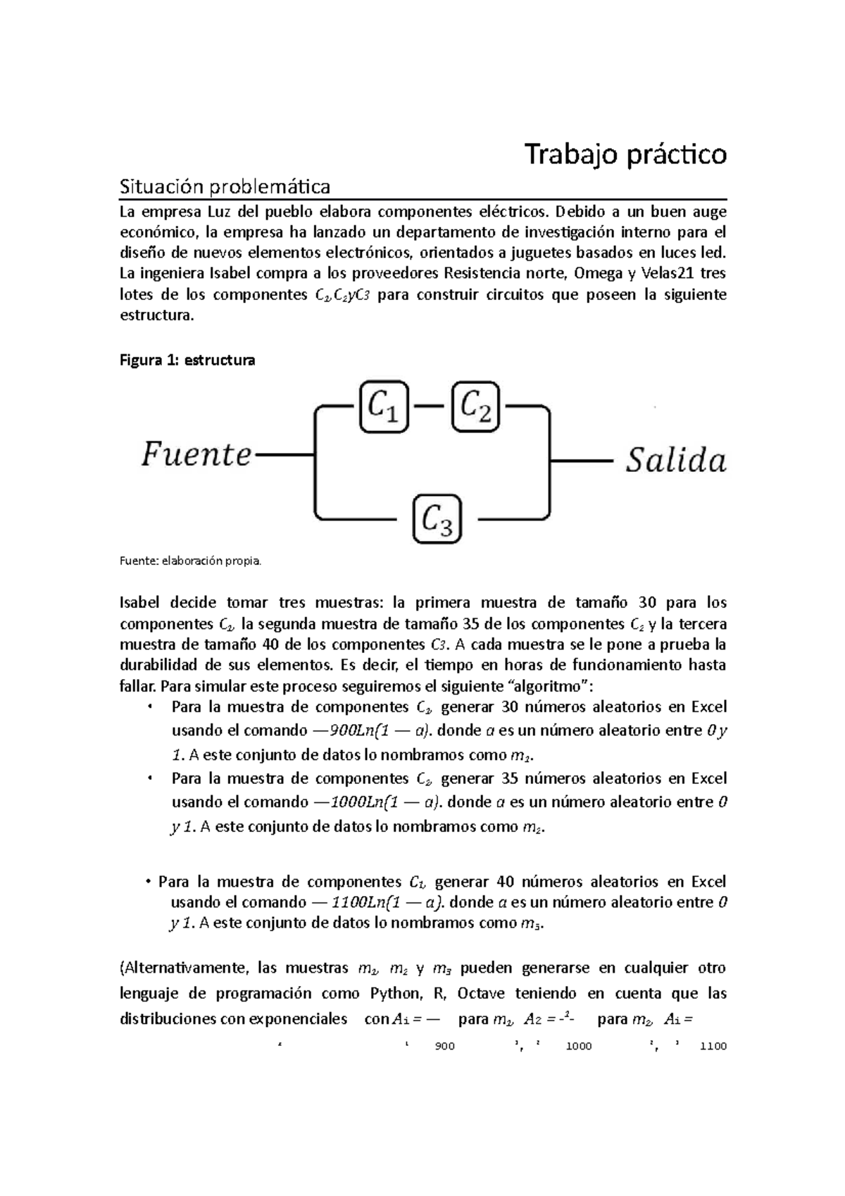 TP1 - Situación problemática - Trabajo práctico Situación problemática ...