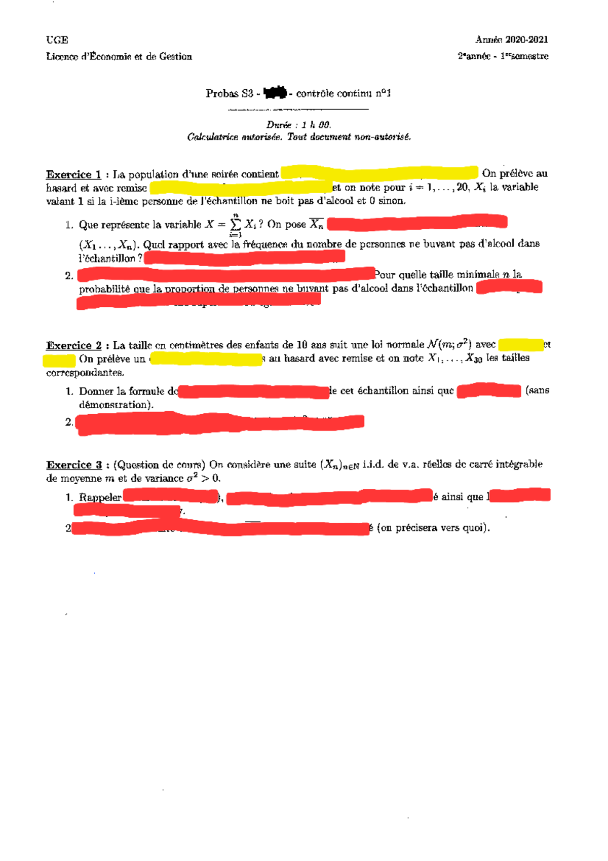 Cc1 sujet exemple 211018 210714 - Statistiques Descriptives - StuDocu