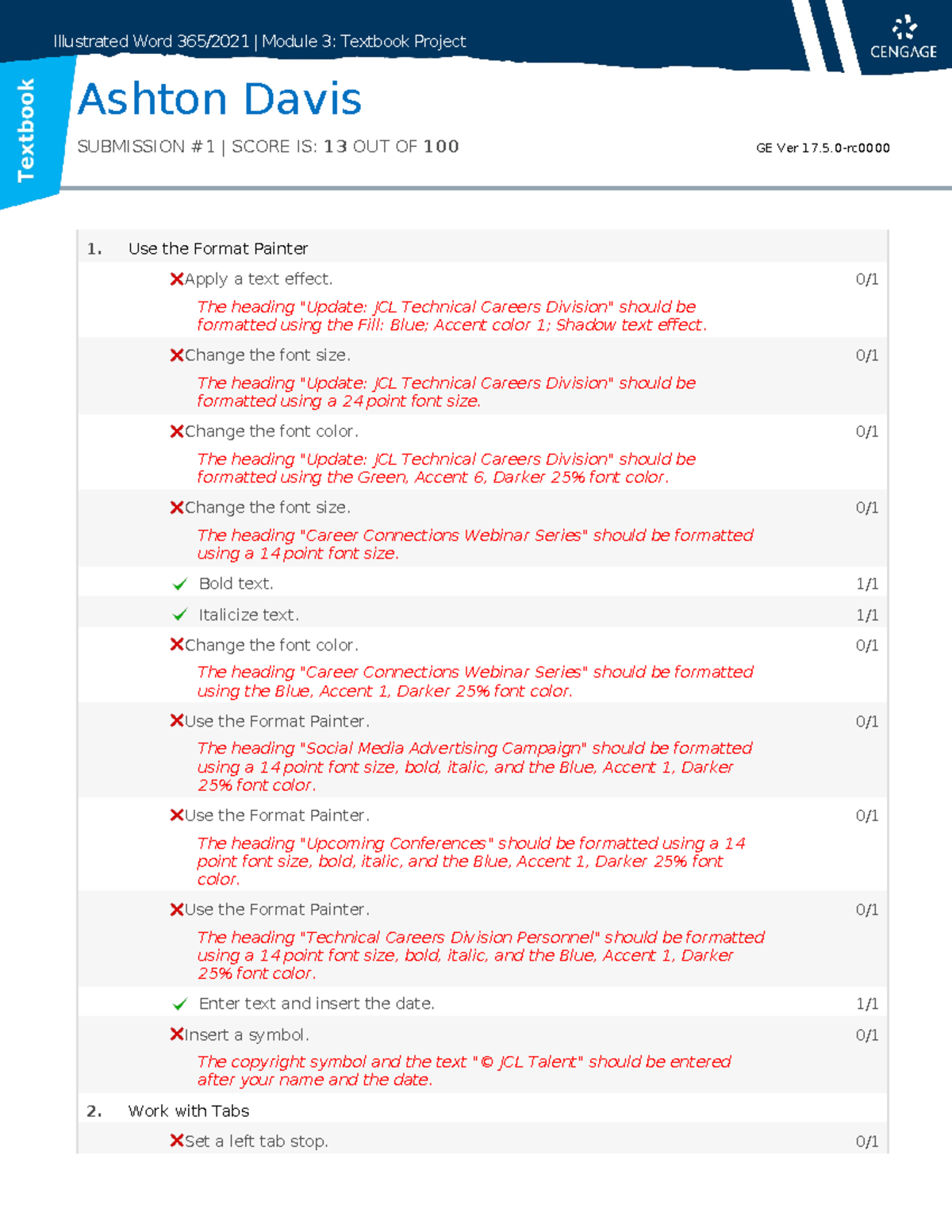 IL WD 3 Update Ashton Davis Report 1 - Ashton Davis SUBMISSION #1 ...
