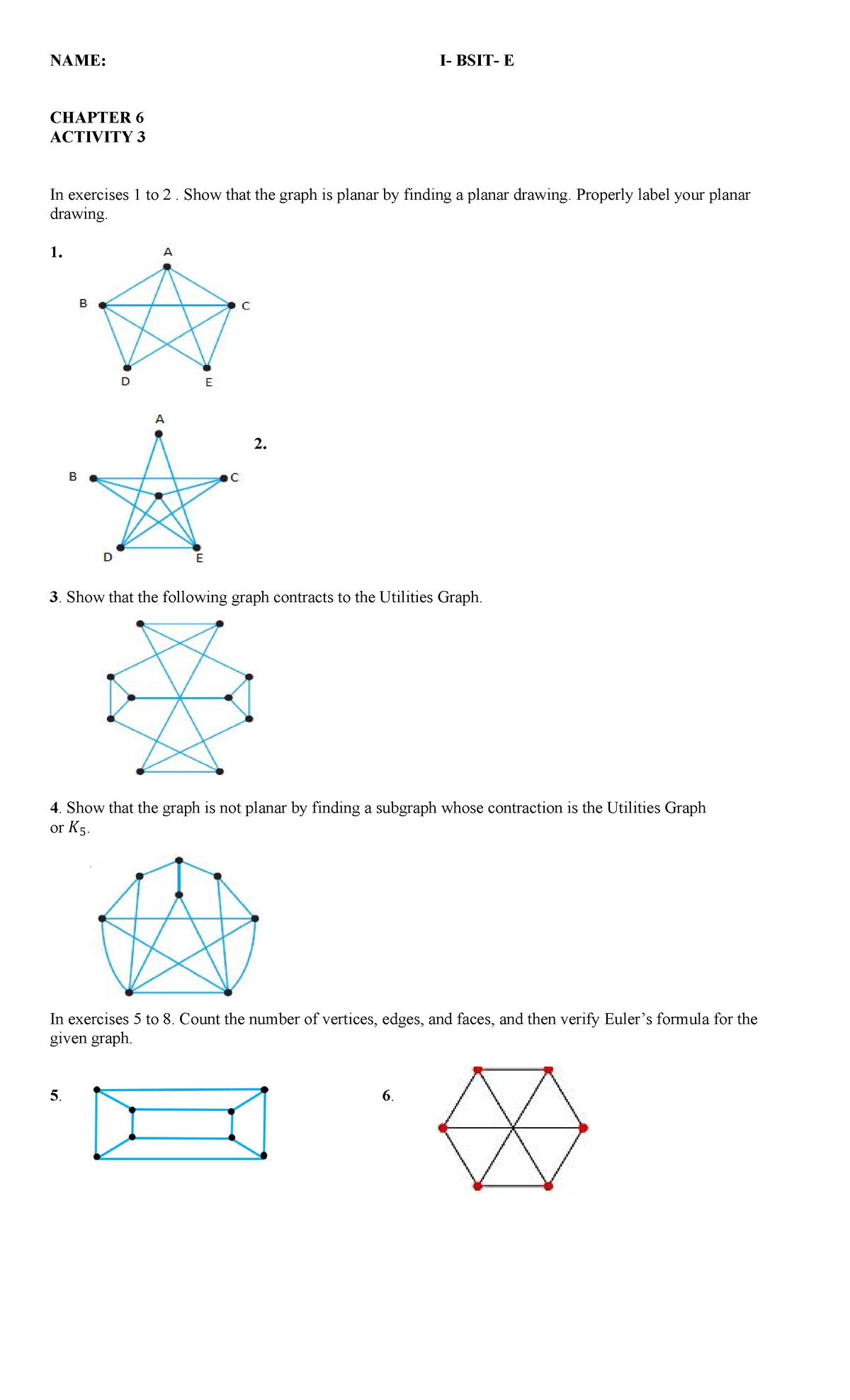 Chapter 5 Activity 3 - NAME: I- BSIT- E CHAPTER 6 ACTIVITY 3 In ...