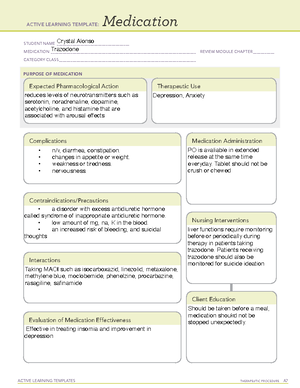 Diabetes Mellitus - Medication template - ACTIVE LEARNING TEMPLATES ...